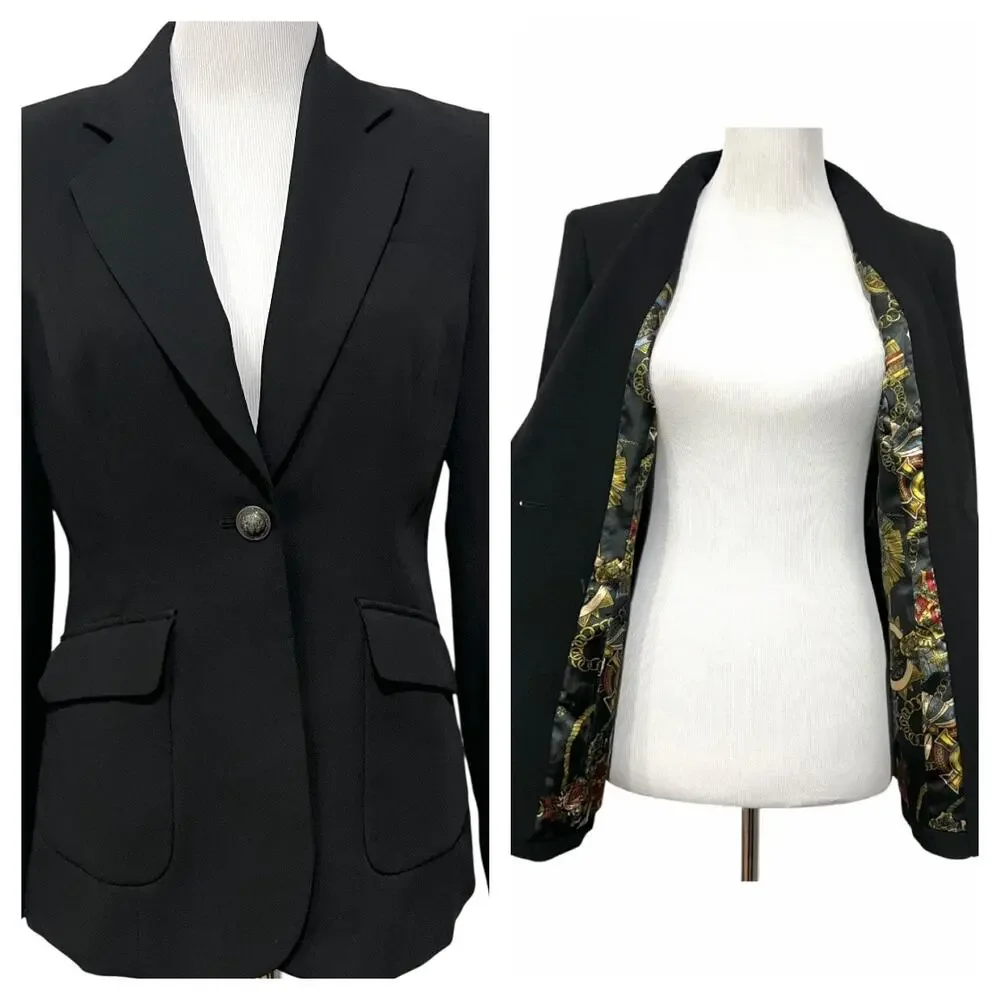 CAbi | Jackets & Coats | Cabi Black Suit Coat Blazer Onebutton With ...